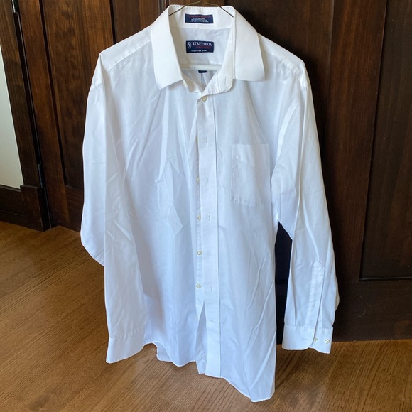 Stafford | Shirts | Mens Stafford White Button Down Shirt | Poshmark